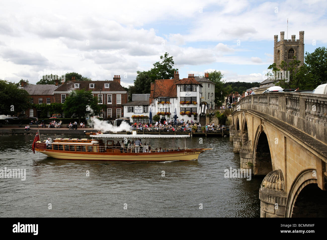 Henley on Thames the 63 foot passenger steam launch Alaska making her ...