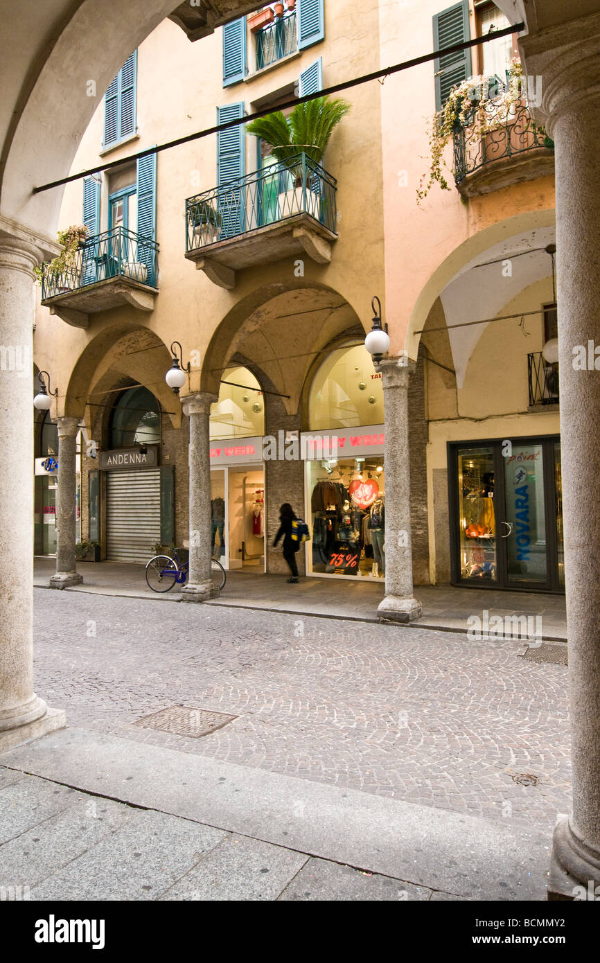 The old town of Novara Italy Stock Photo - Alamy