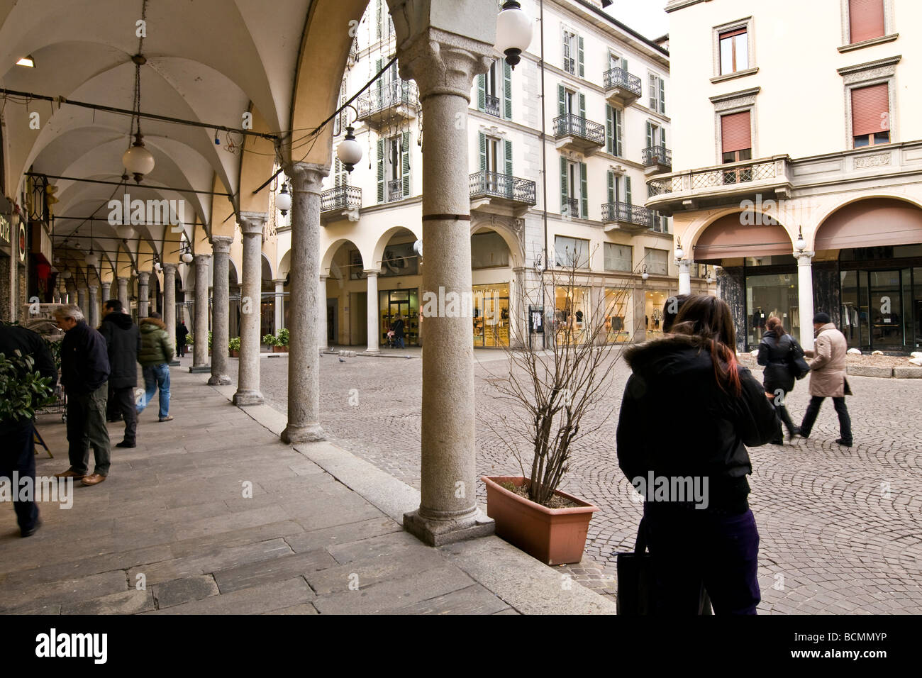 Piazza Cesare Battisti Novara Stock Photo - Alamy