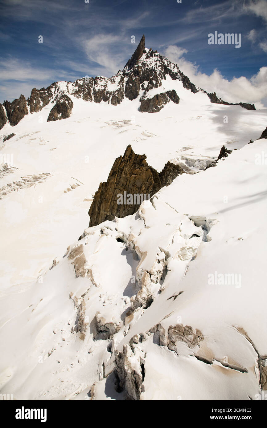 Dent du Geant, Mont Blanc Massif, Alps Stock Photo - Alamy