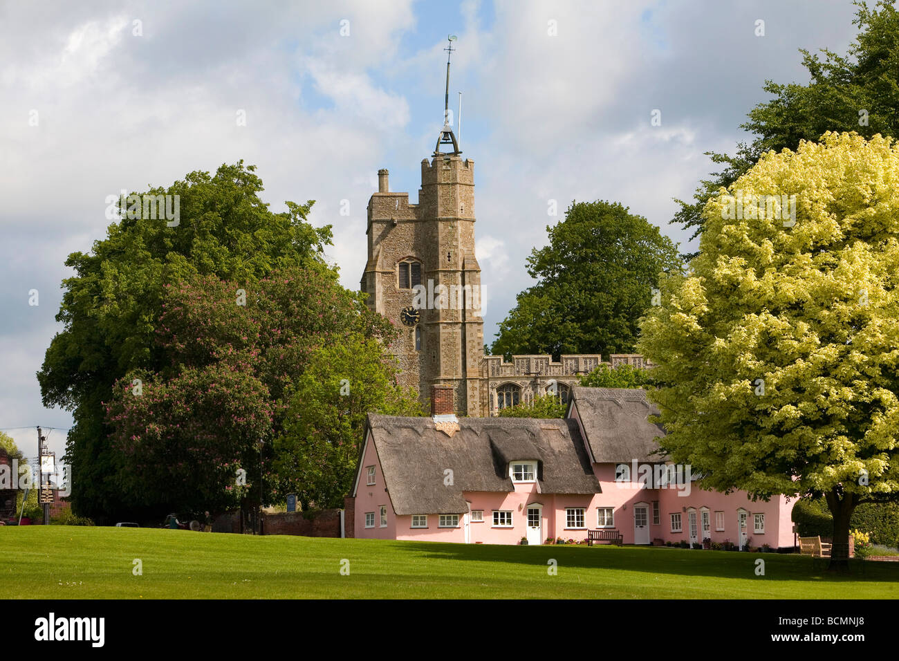 The village of Cavendish near Clare in Suffolk UK Stock Photo - Alamy