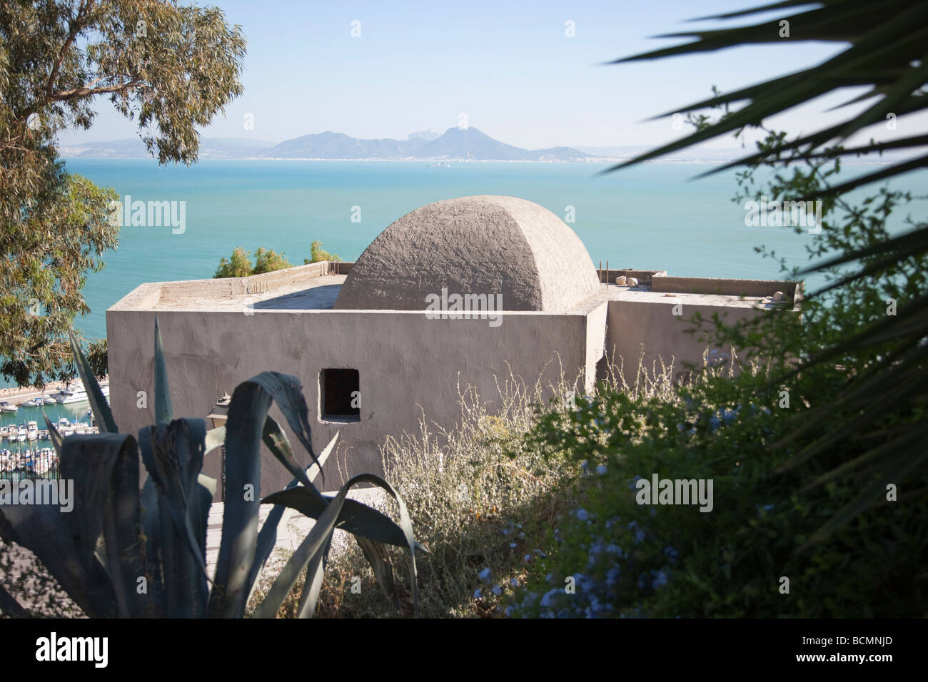Sidi Bou Said, a charming town near the Tunisian capital, overlooks the ...