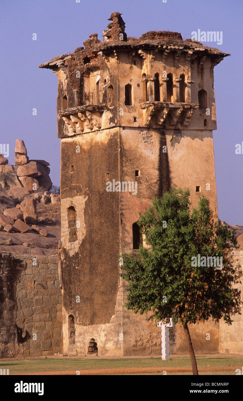 Watch Tower Zenana Enclosure Queens Palace Royal Hampi Karnataka India ...