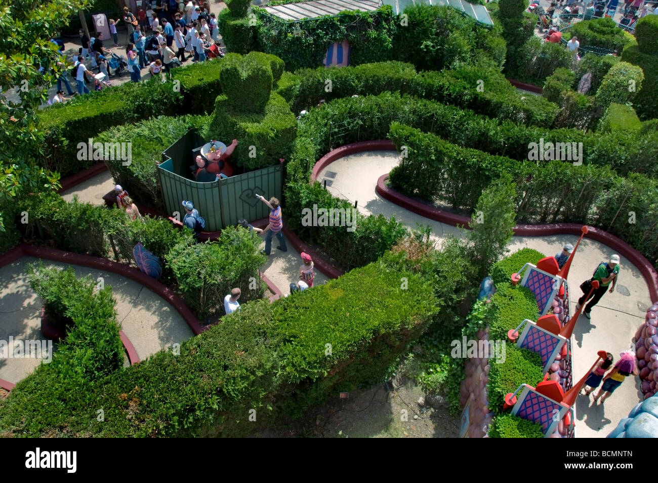 Chessy, France, Aerial, People Visiting Disneyland Paris, Overview ...