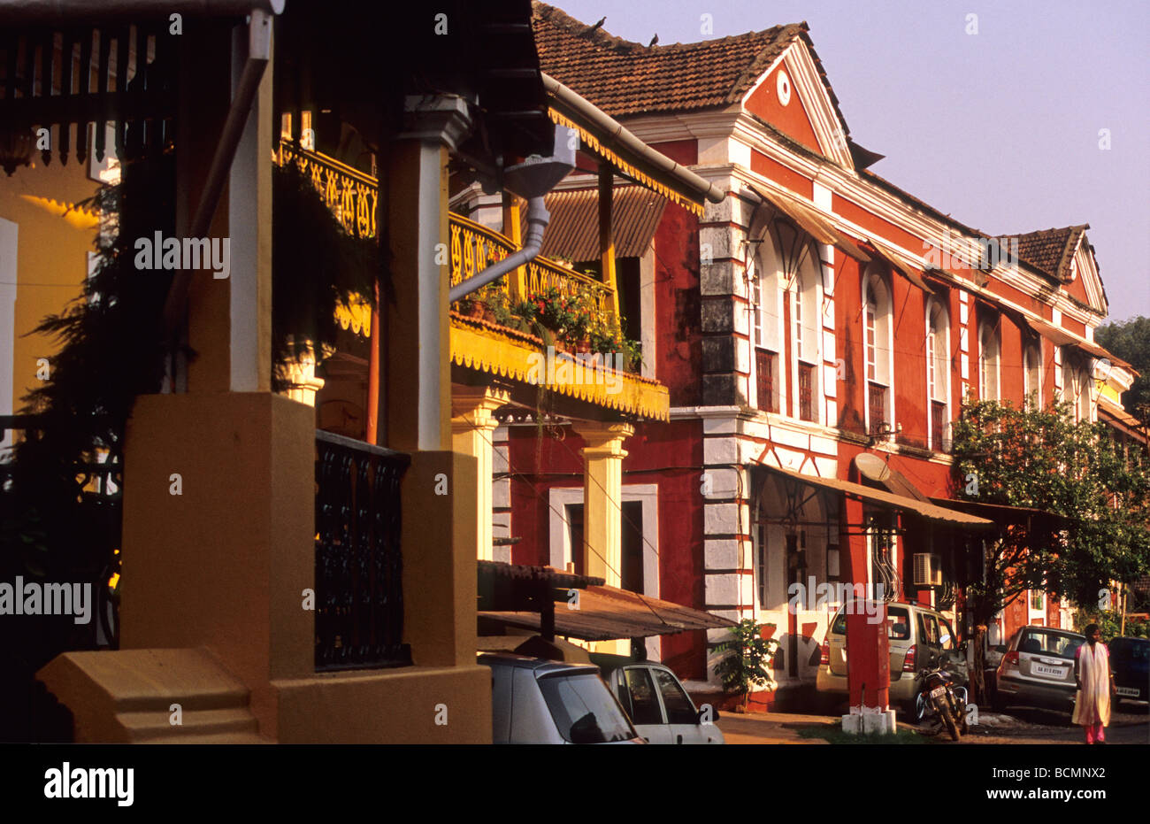 Colonial Architecture Panjim Goa India Stock Photo - Alamy