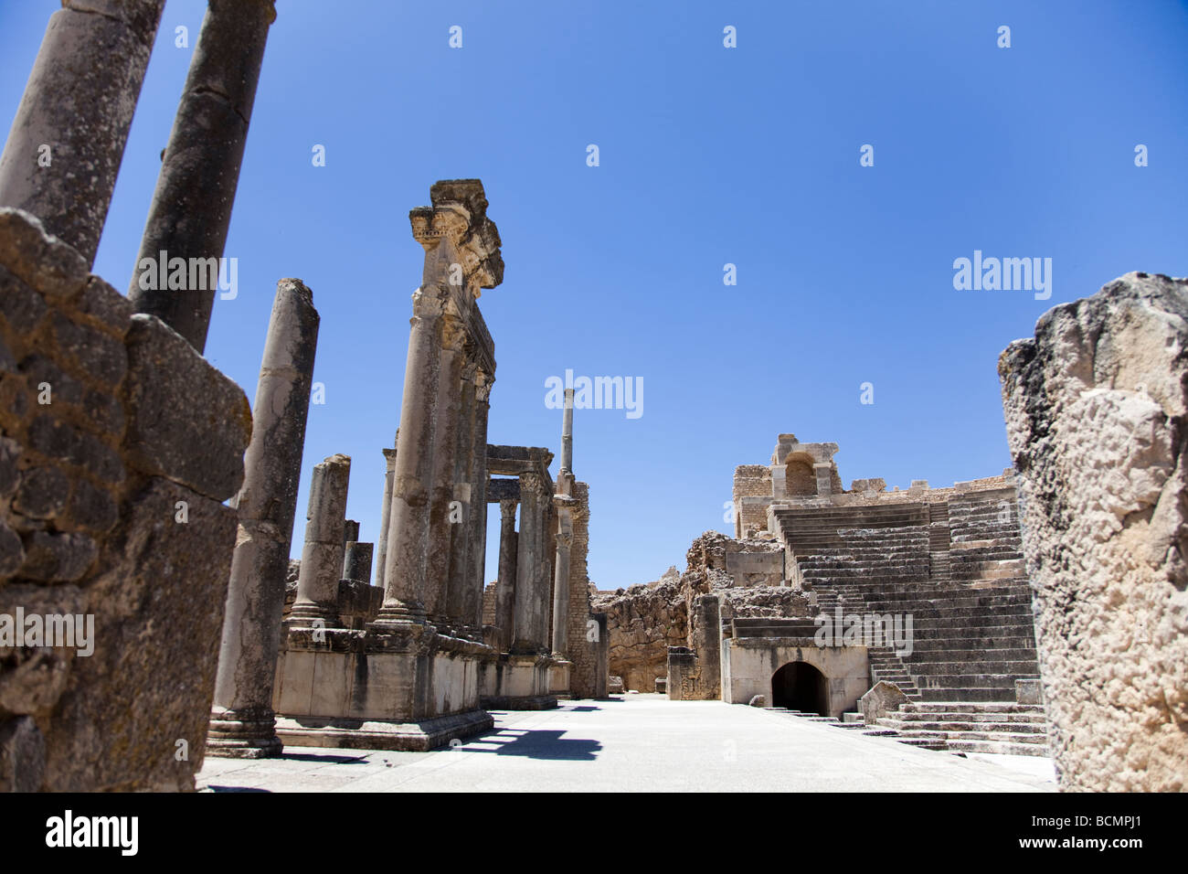 The Roman ruins of Dougga are renowned as the most beautiful Roman site ...