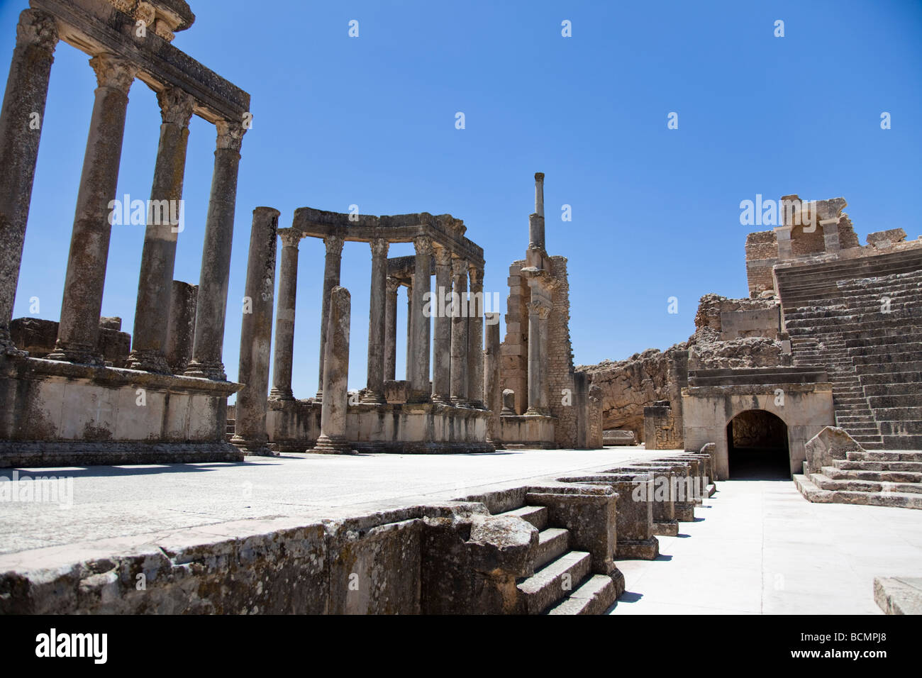 The Roman ruins of Dougga are renowned as the most beautiful Roman site ...