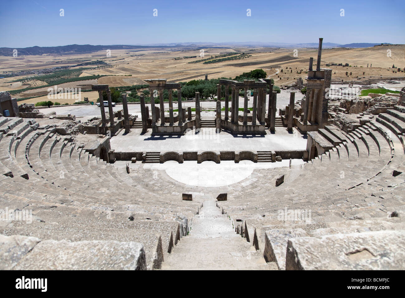 The Roman ruins of Dougga are renowned as the most beautiful Roman site ...
