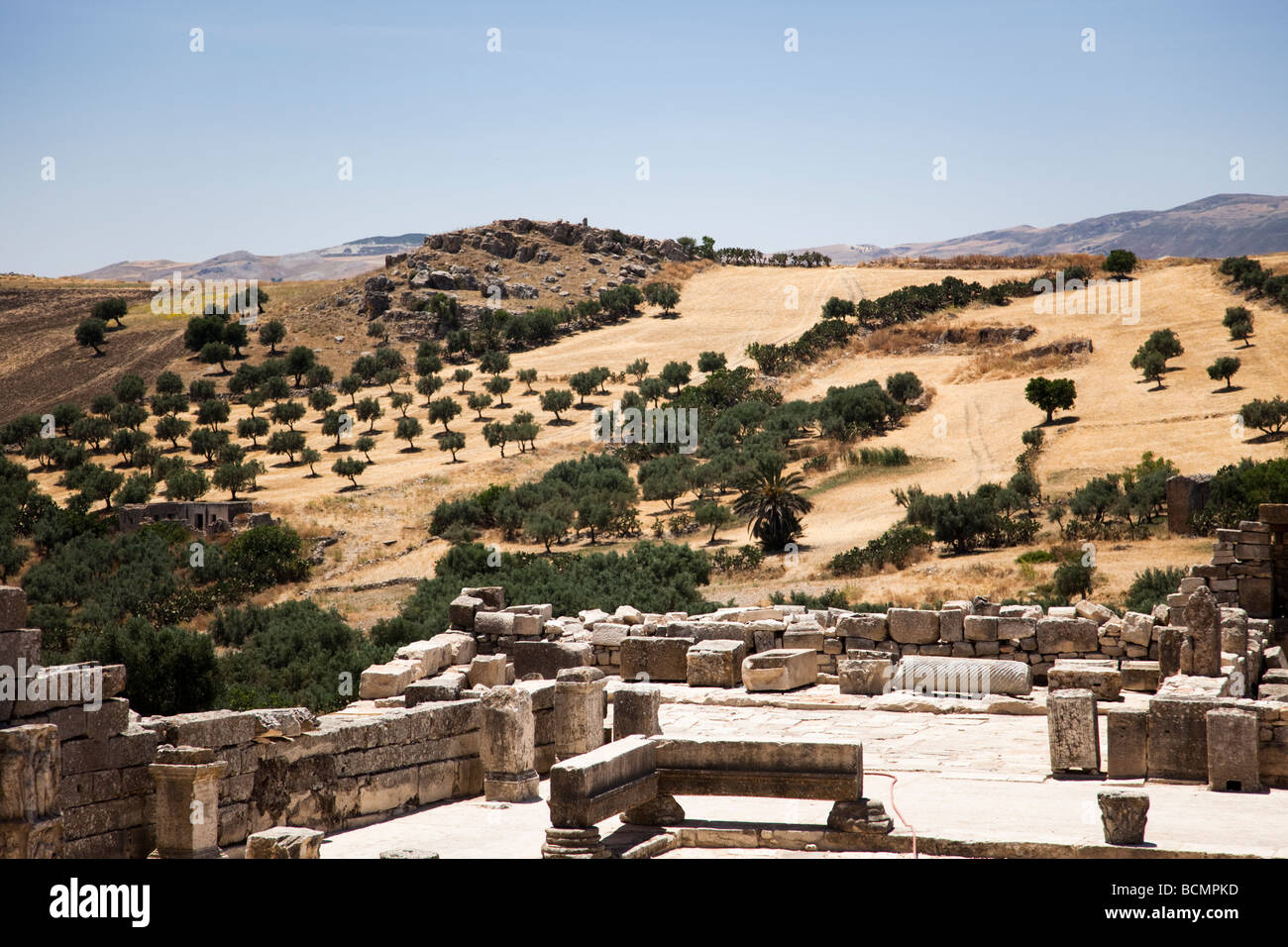 The Roman ruins of Dougga are renowned as the most beautiful Roman site ...