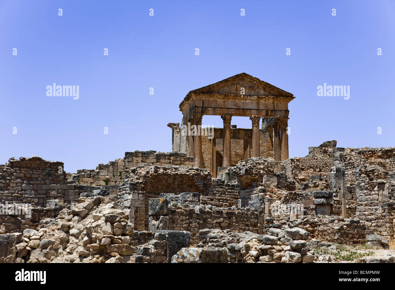 The Roman ruins of Dougga are renowned as the most beautiful Roman site ...
