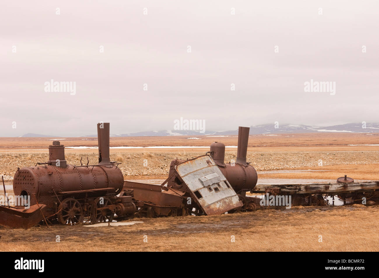 THE LAST TRAIN TO NOWHERE NEAR SOLOMON ALASKA Stock Photo - Alamy