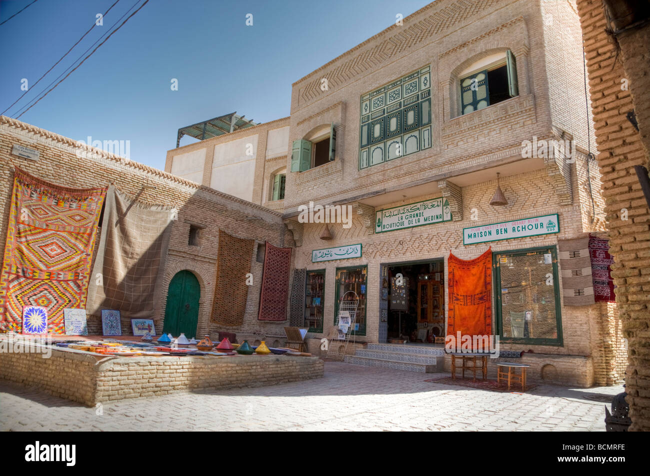 A souvenir shop sits within the 14th century Ouled El Hadef quarter in ...