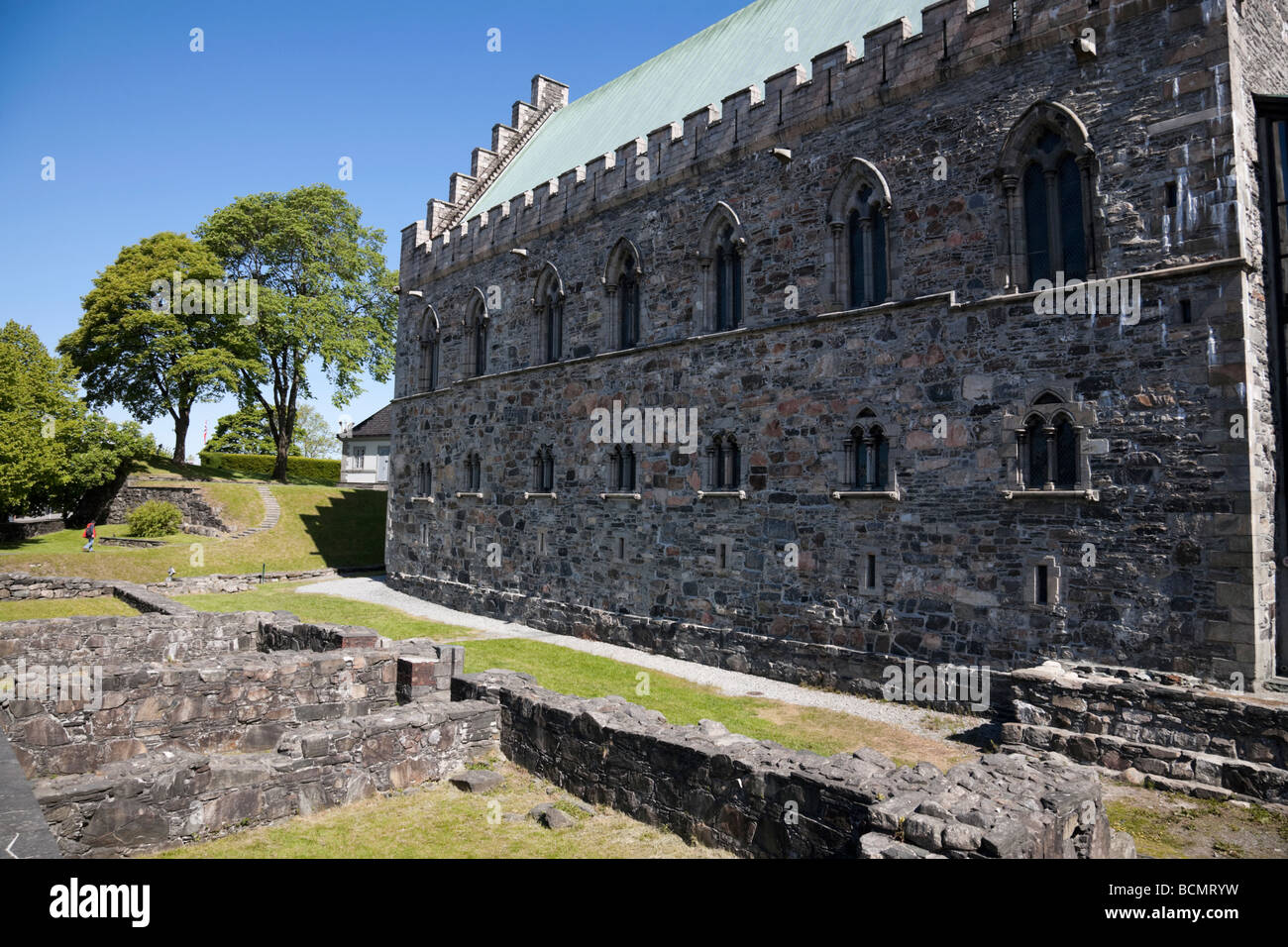 Haakon s Hall in Bergen Norway Stock Photo - Alamy