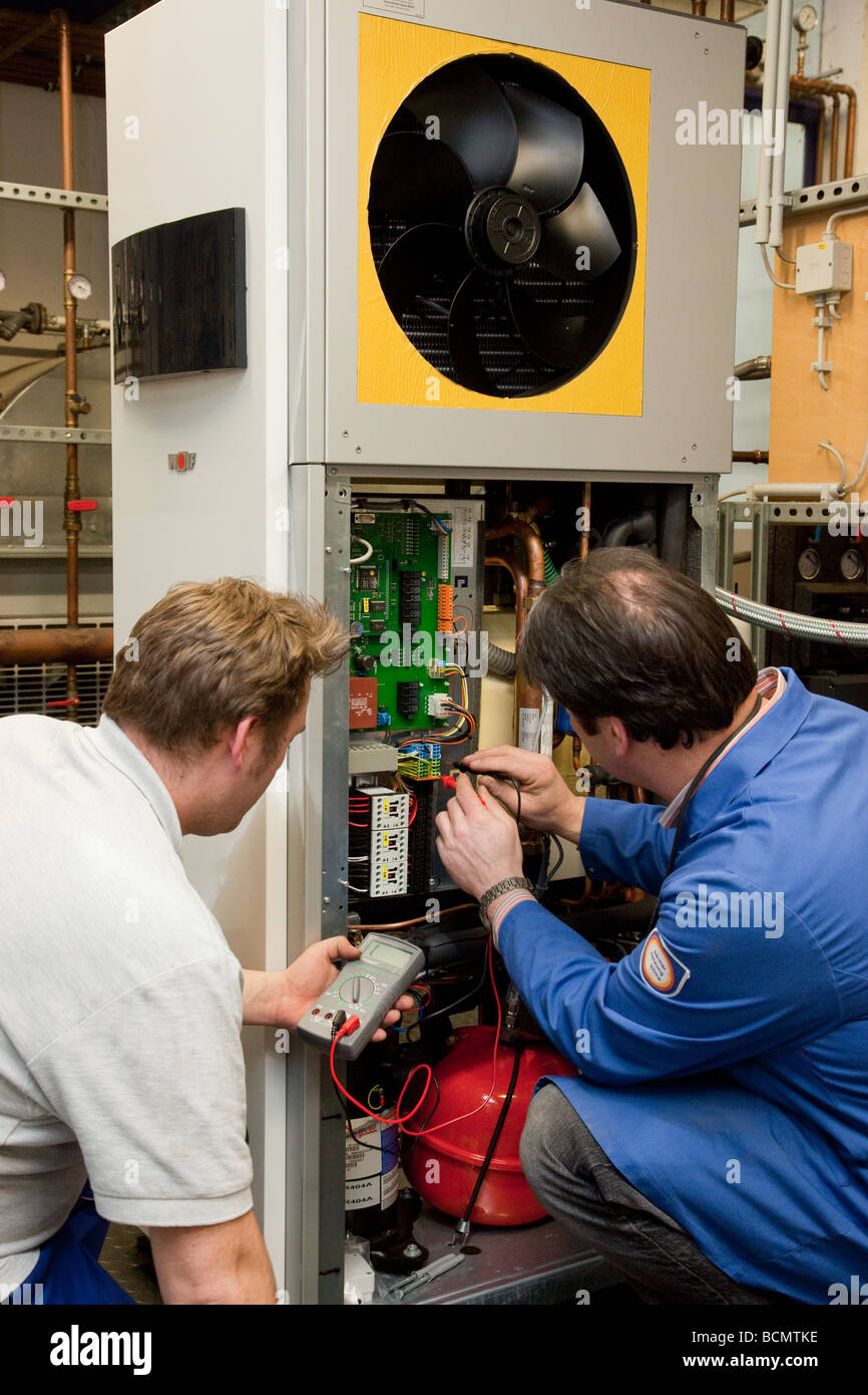 Training for heating ventilation and air conditioning in the school for ...