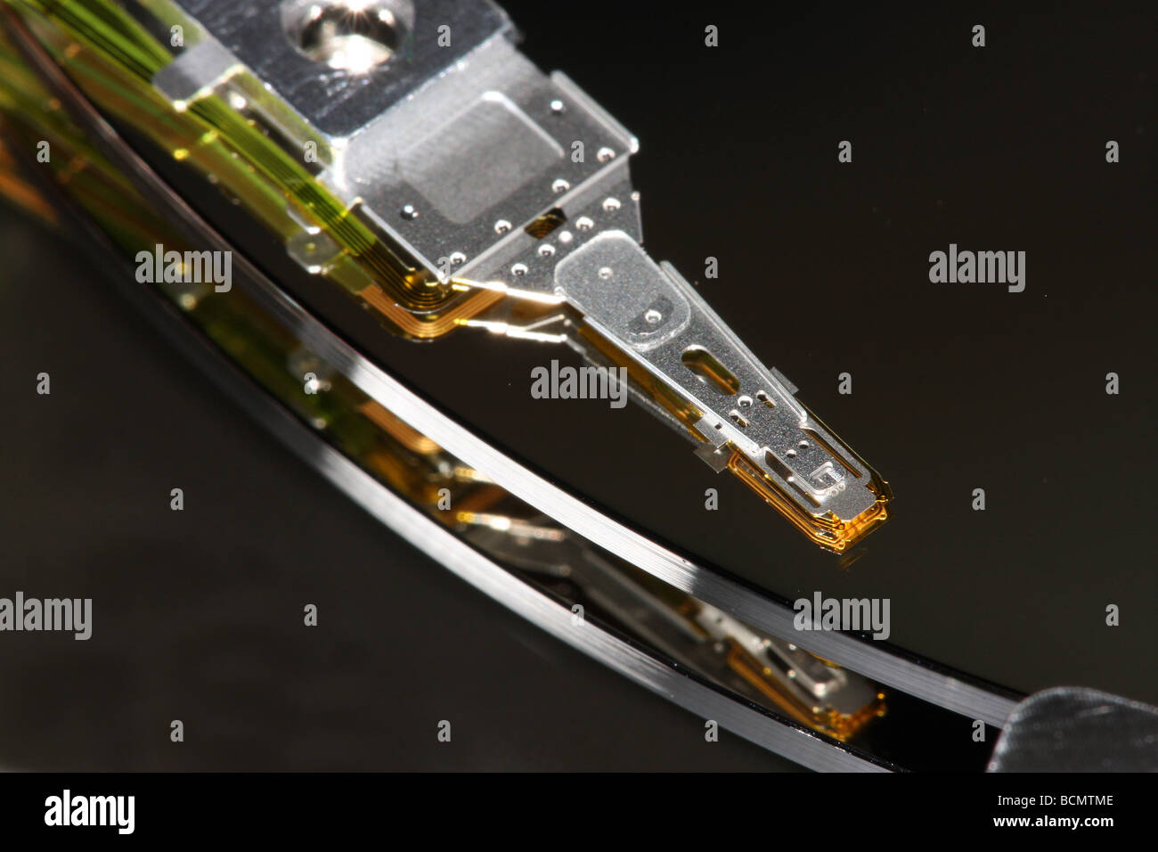 Computer hard drive read write heads Stock Photo - Alamy