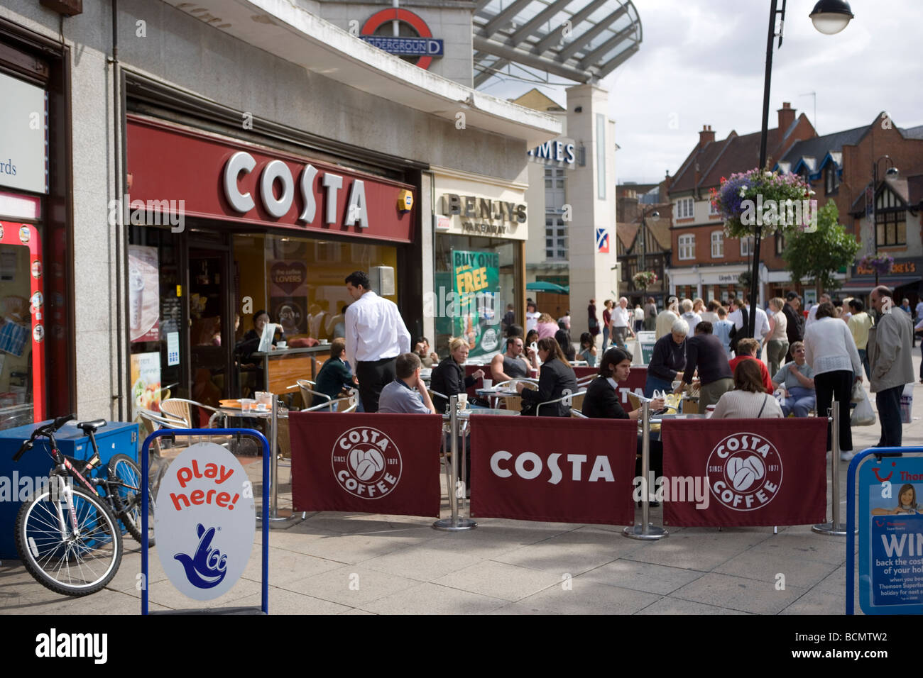 Costa Coffee Uxbridge Town Centre Greater London England Stock Photo ...