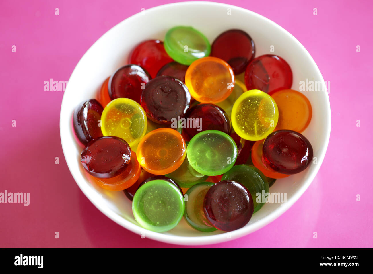 Bowl of Hard Sweets Stock Photo - Alamy