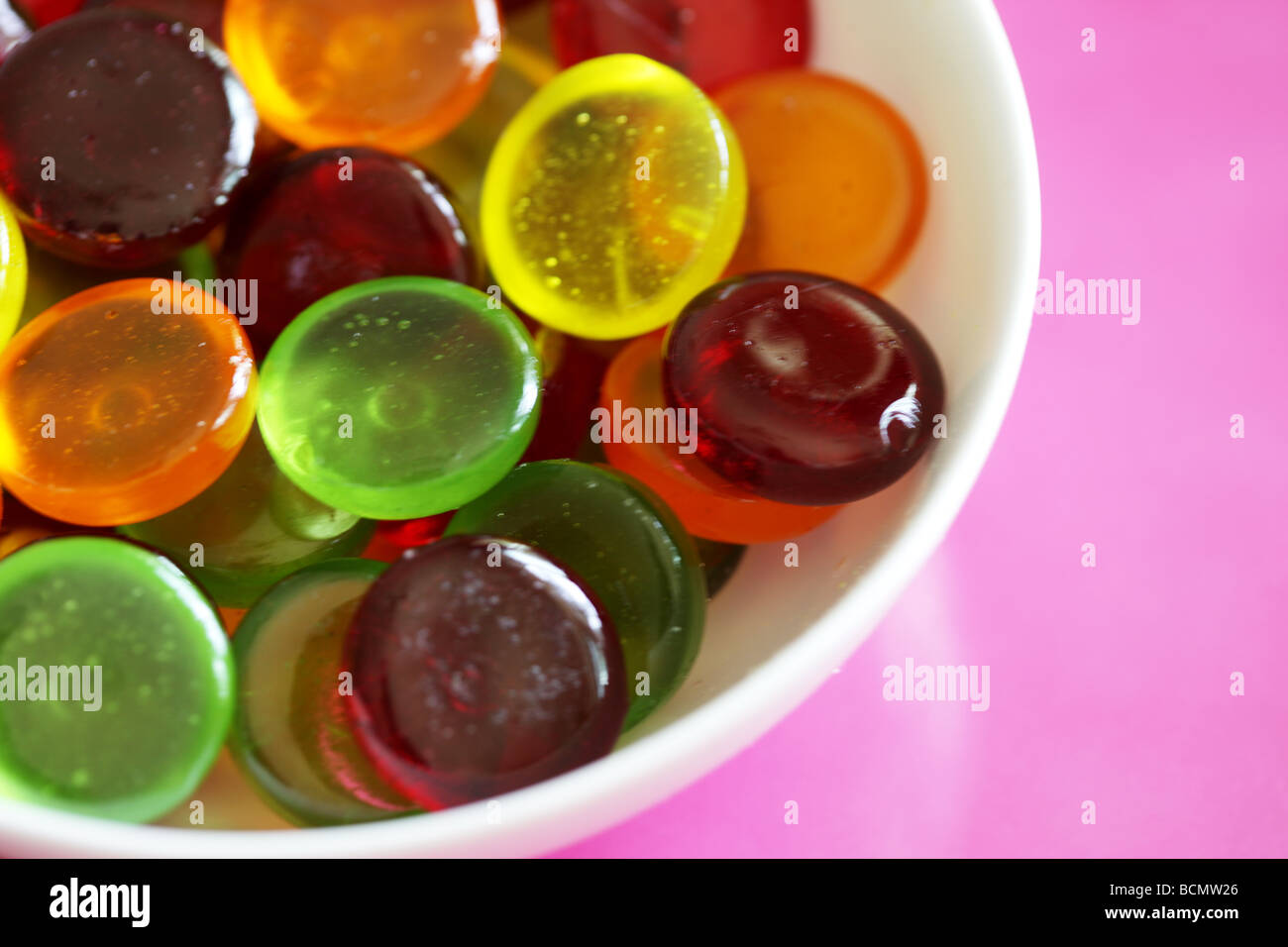Bowl of Hard Sweets Stock Photo - Alamy