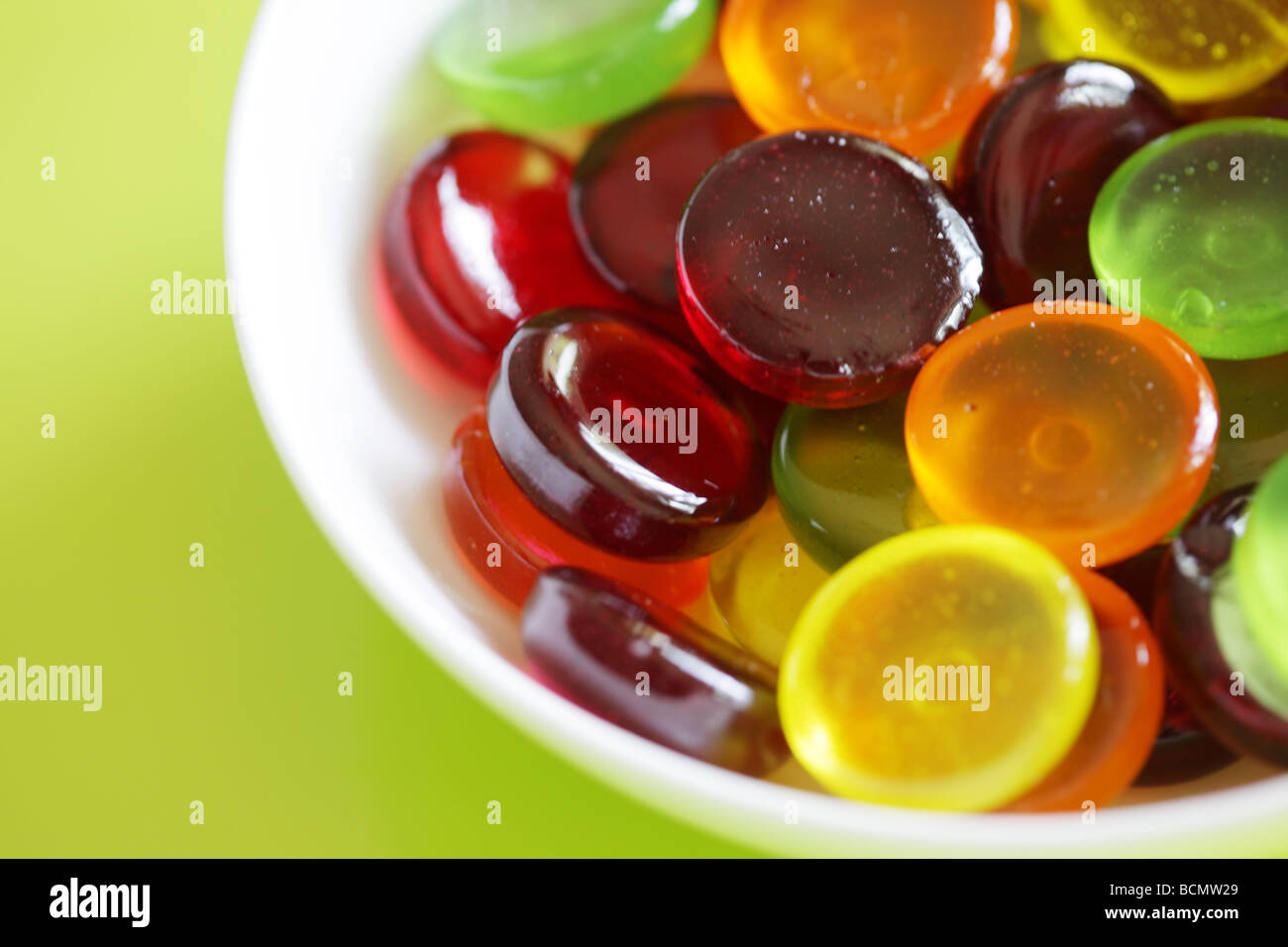 Bowl of Hard Sweets Stock Photo - Alamy