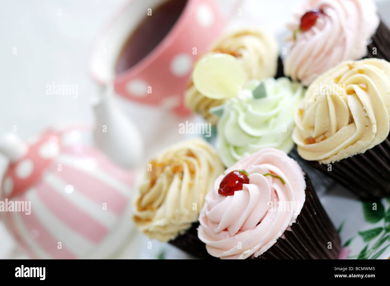 Selection of Cup Cakes Stock Photo - Alamy
