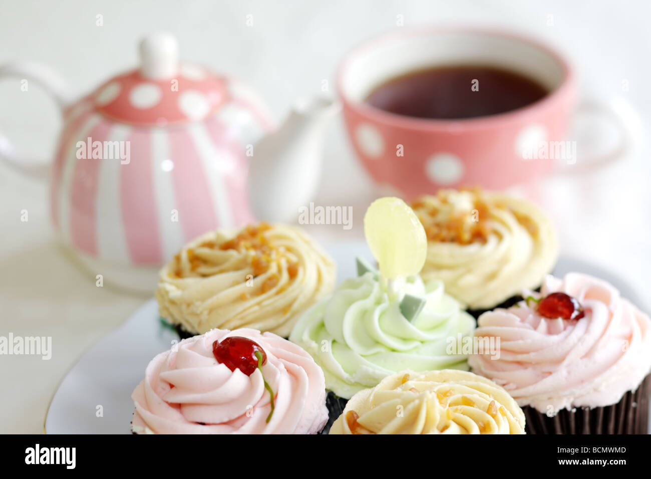 Selection of Cup Cakes Stock Photo - Alamy