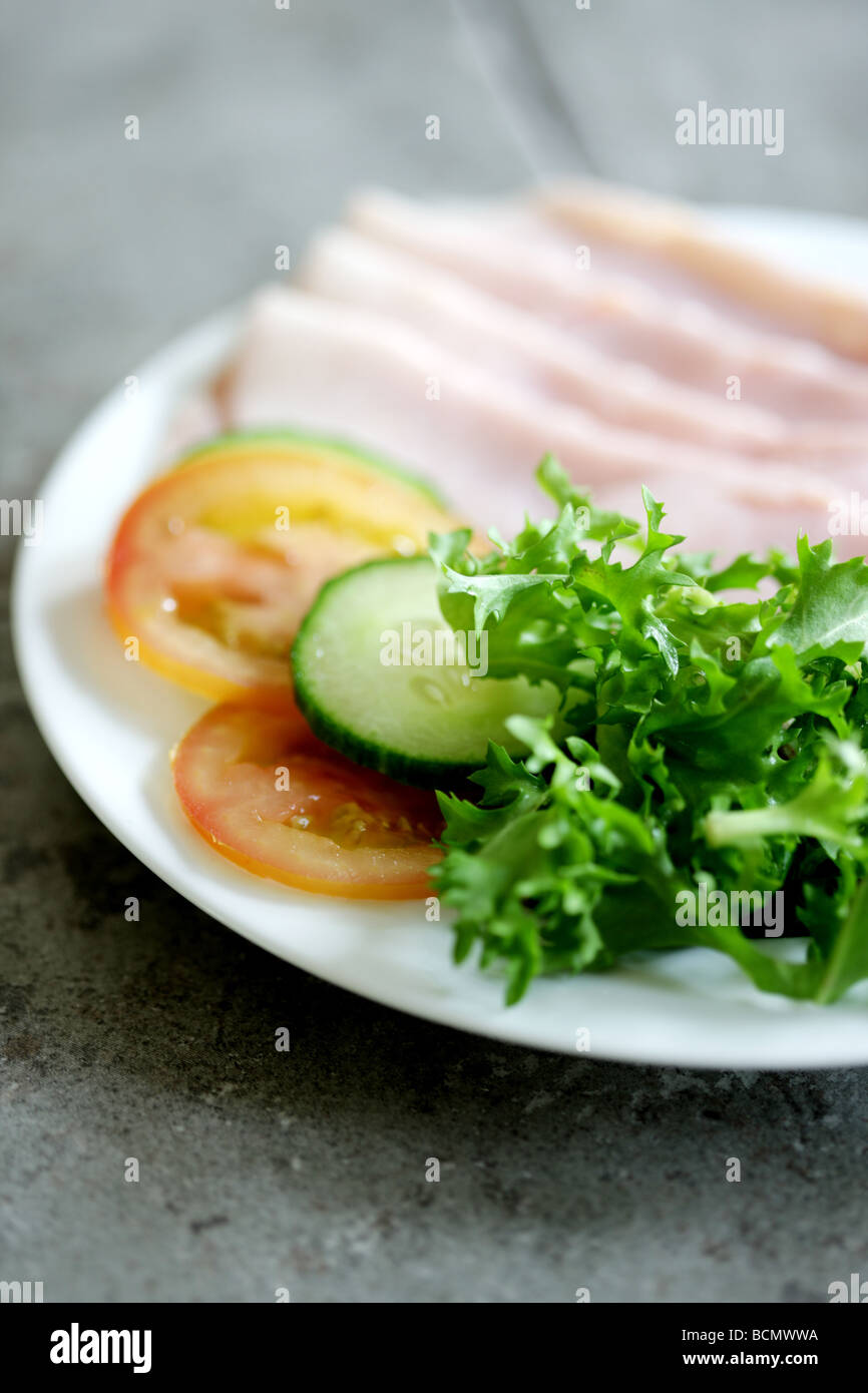 Italian Cooked Ham Salad Stock Photo - Alamy