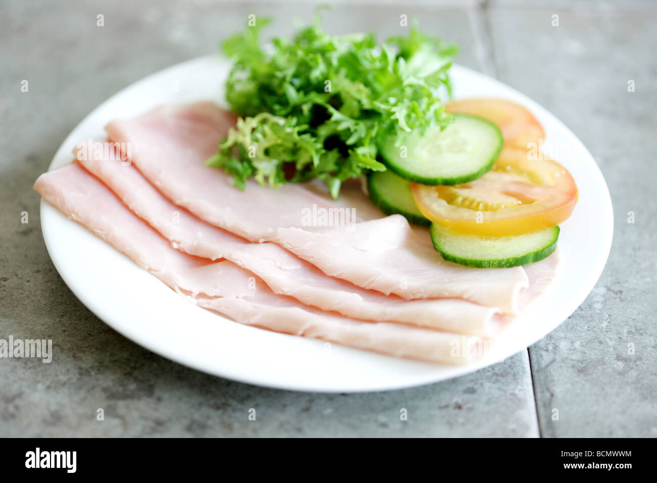 Italian Cooked Ham Salad Stock Photo - Alamy