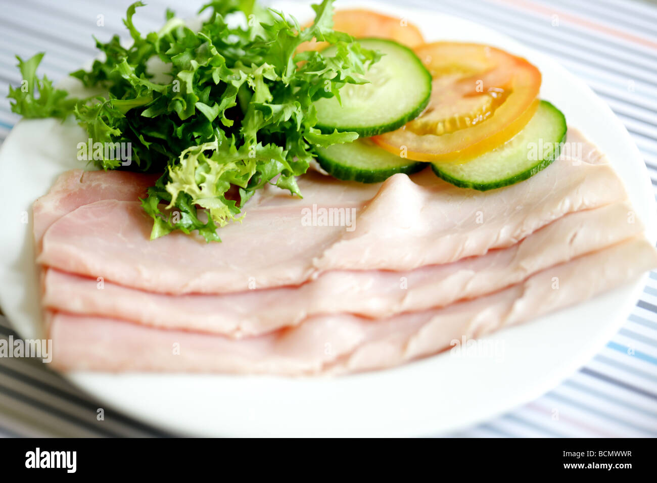 Italian Cooked Ham Salad Stock Photo - Alamy