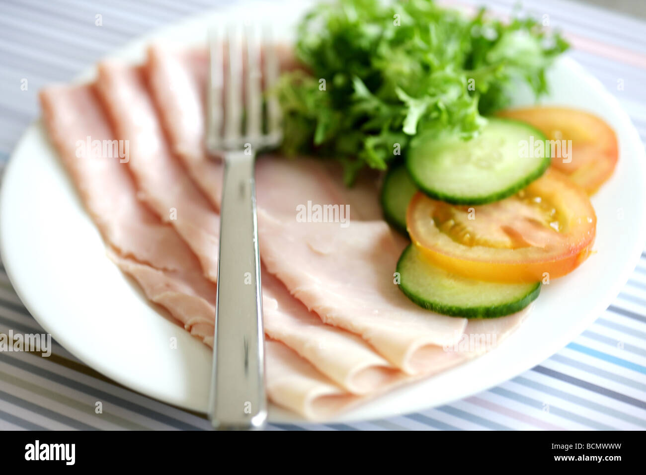 Italian Cooked Ham Salad Stock Photo - Alamy