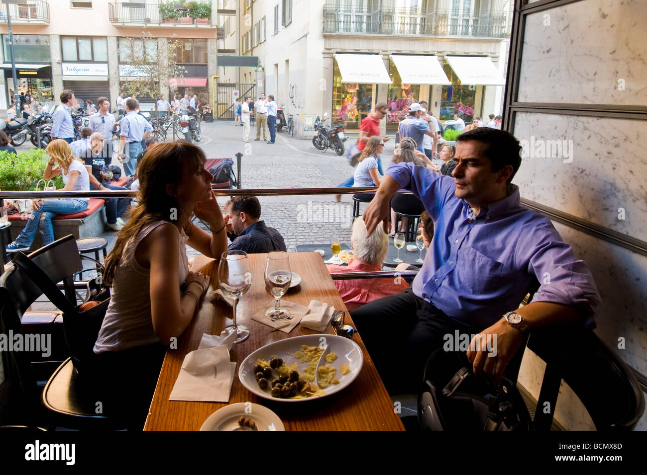 milan corso garibaldi radetzky cafe Stock Photo - Alamy