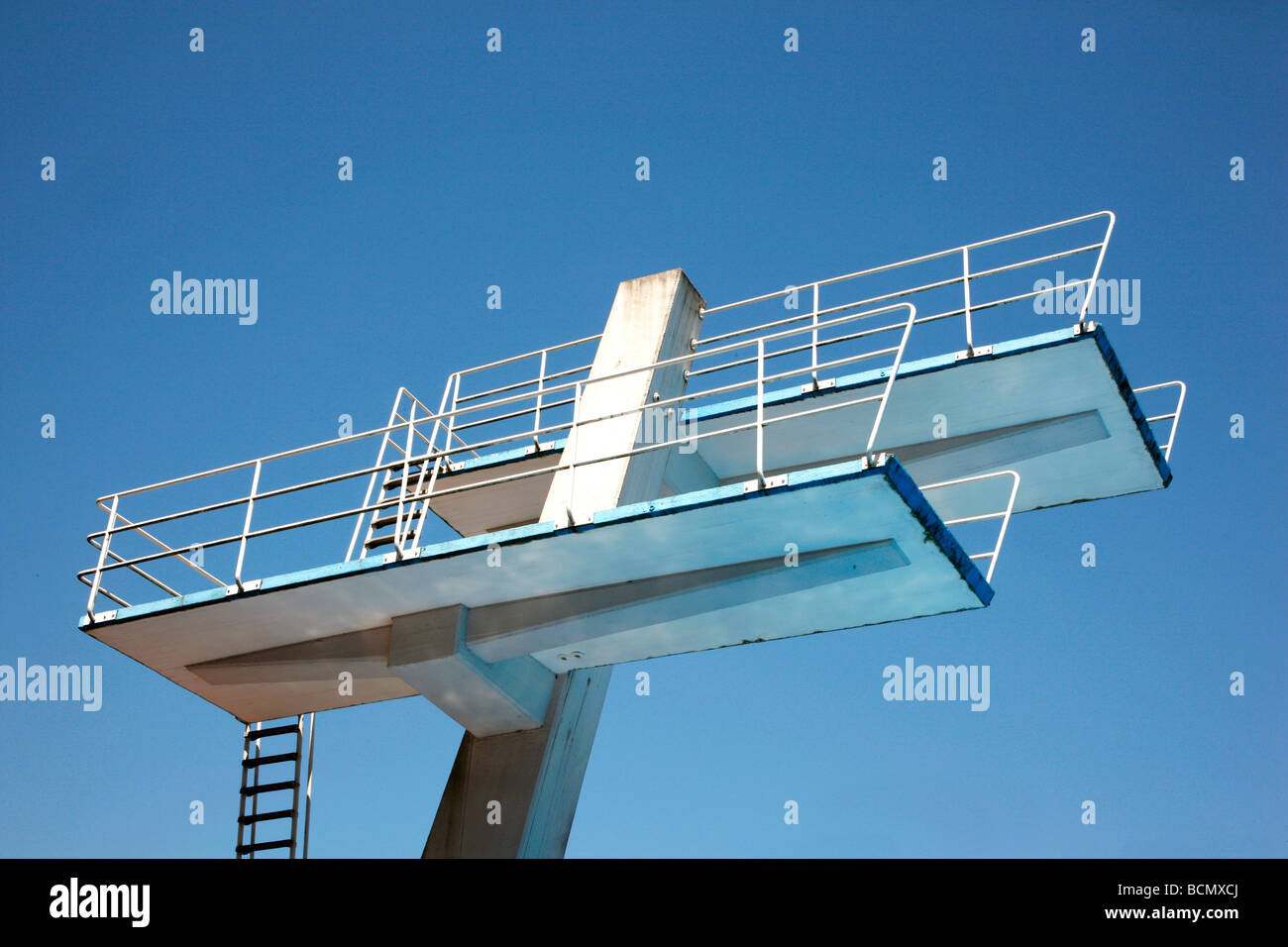 Diving platform in a public swimming pool Stock Photo - Alamy