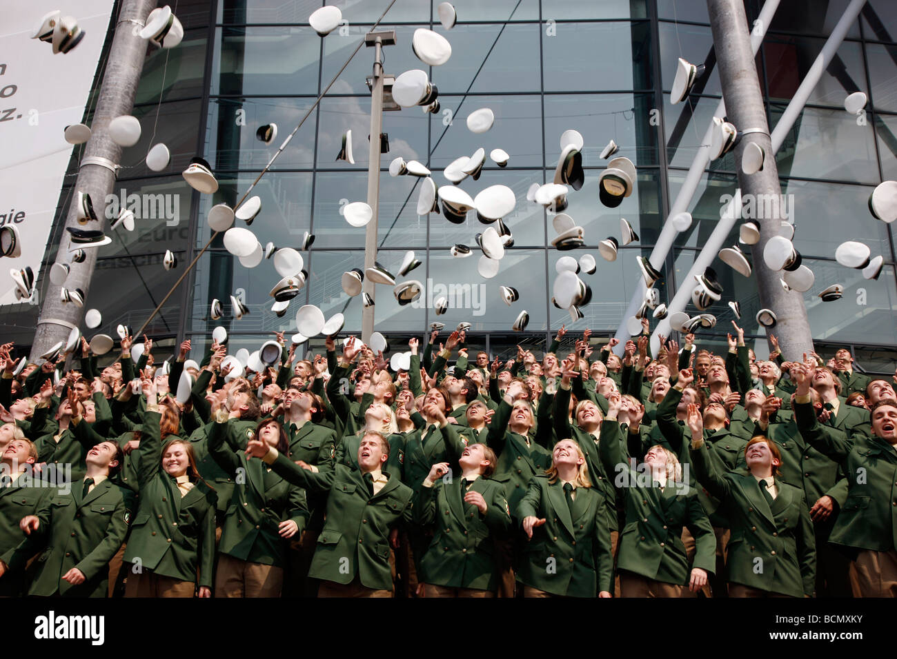 Swearing in of 11000 new police officers in Cologne, Germany Stock ...