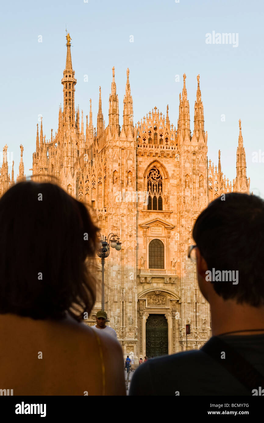 milan duomo square Stock Photo - Alamy