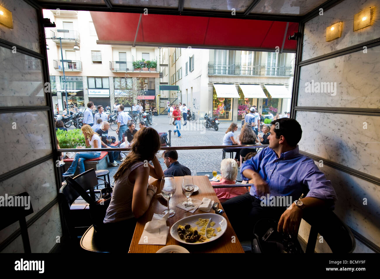 milan corso garibaldi radetzky cafe Stock Photo - Alamy