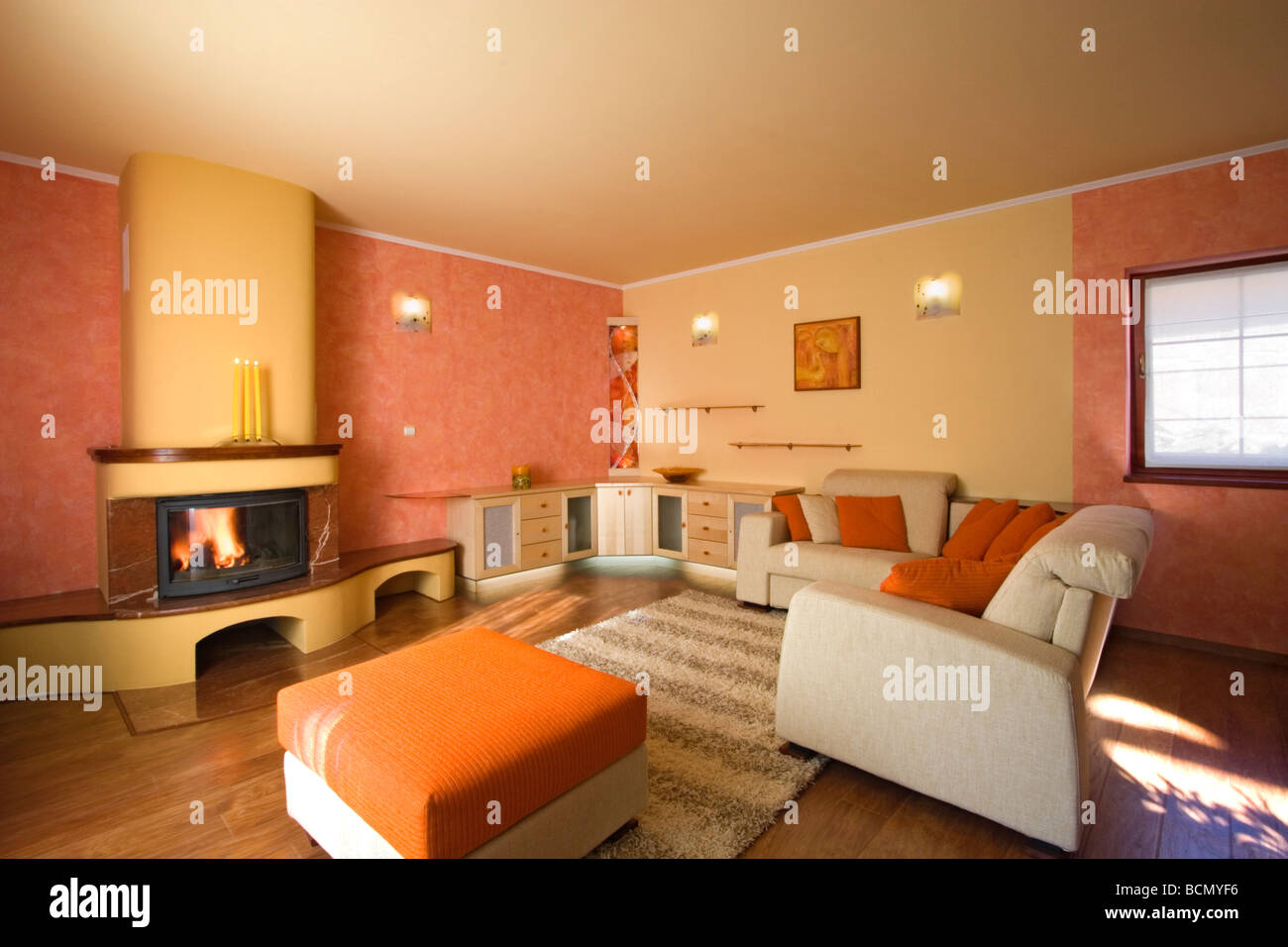 Modern sitting room Stock Photo - Alamy