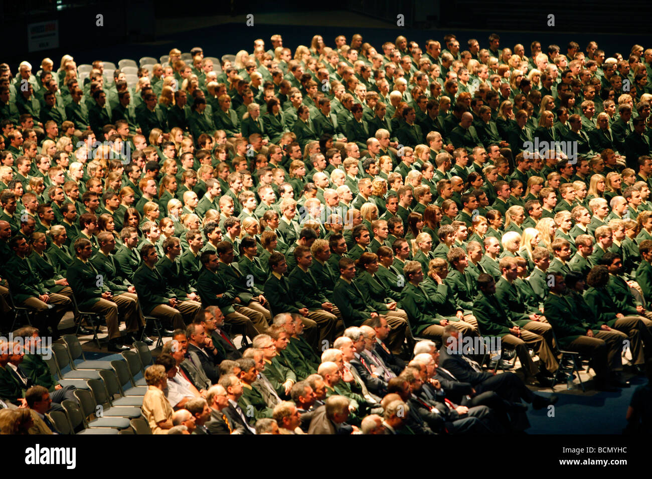 Swearing in of 11000 new police officers in Cologne, Germany Stock ...