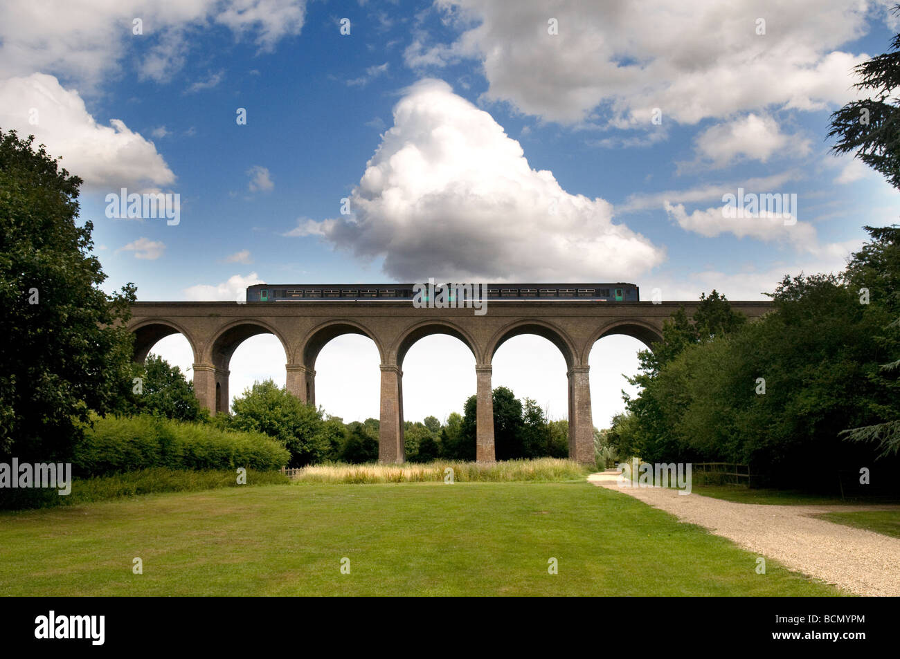The Chappel viaduct and railway, Essex Stock Photo - Alamy