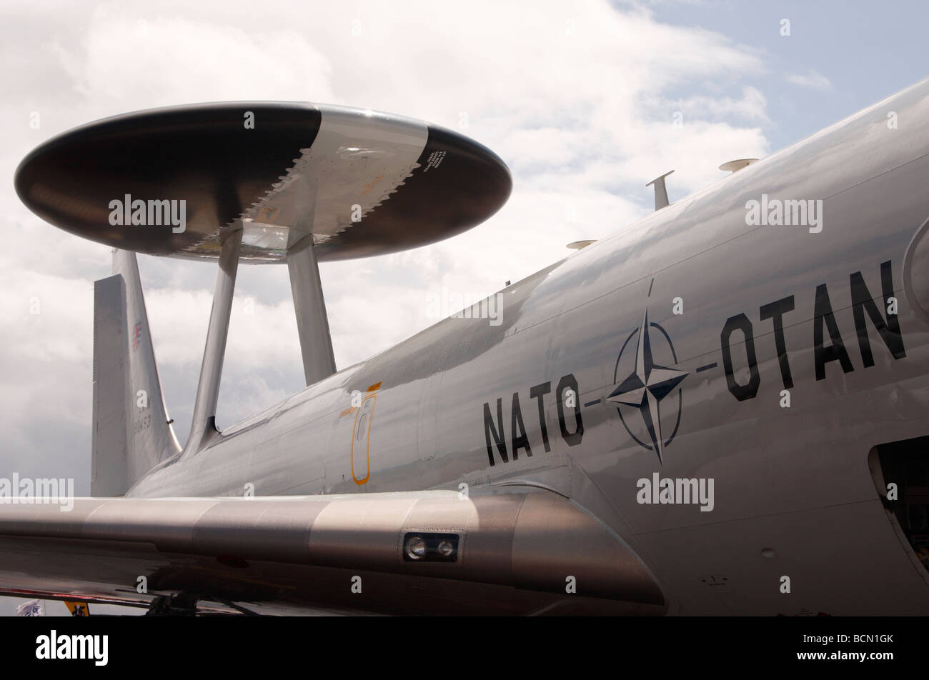 Boeing E-3A Sentry AWAC aircraft, [RAF Fairford], Gloucestershire, UK ...