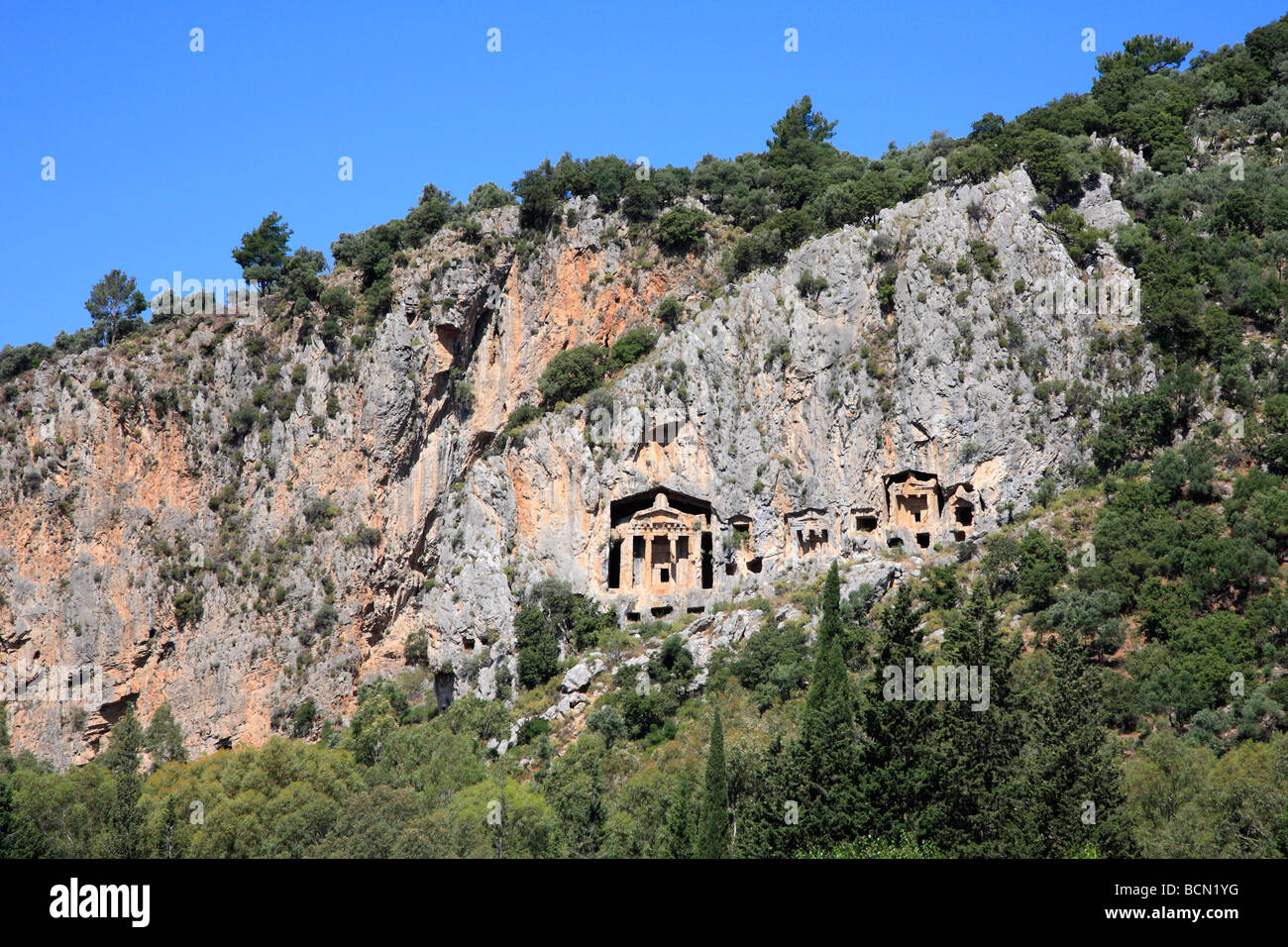 Lycian Rock Tombs Dalyan Turkey Stock Photo - Alamy