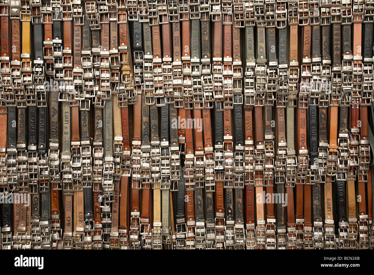 Leather market stall hi-res stock photography and images - Alamy