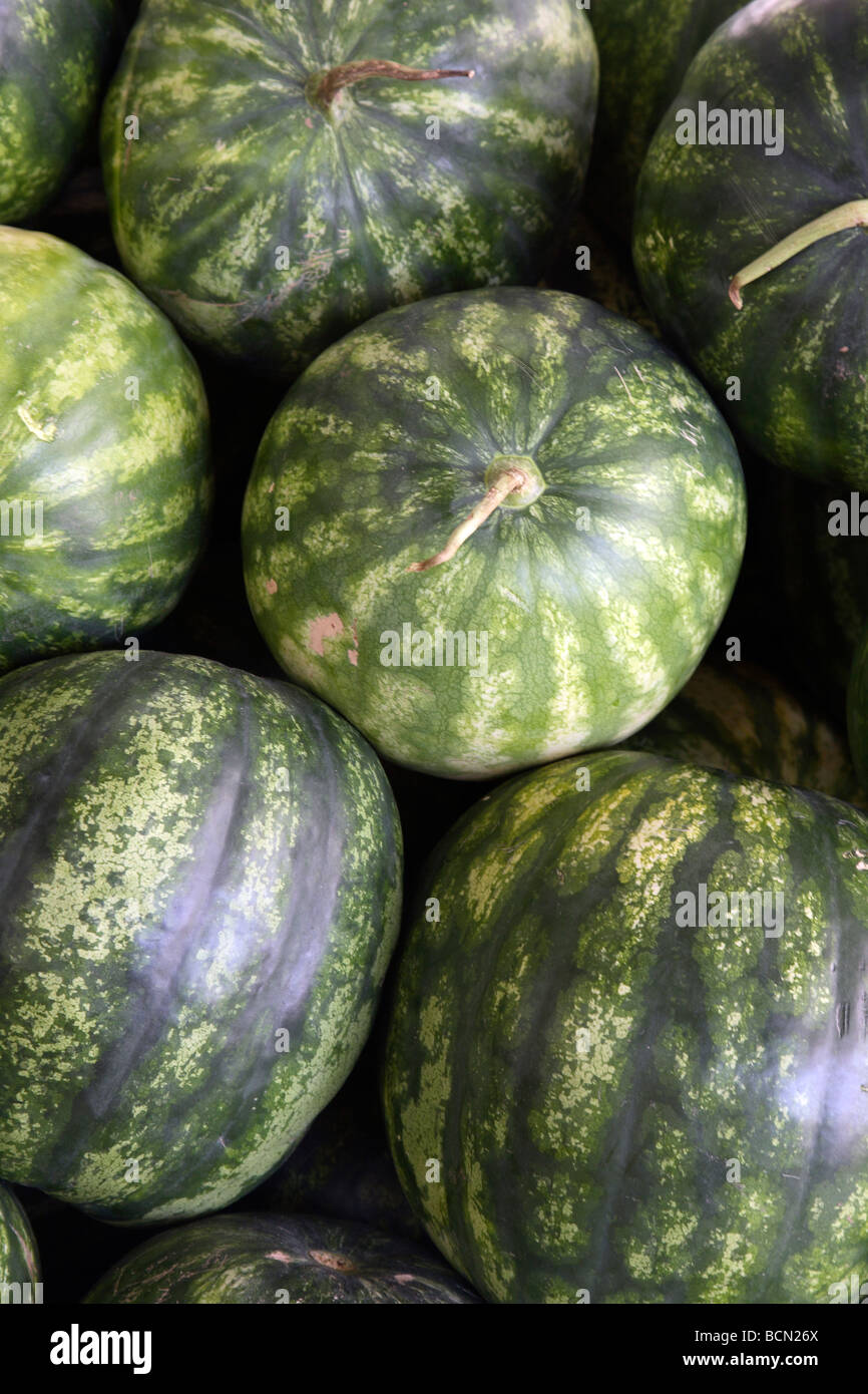 Watermelons Market Stall Fethiye Turkey Stock Photo - Alamy