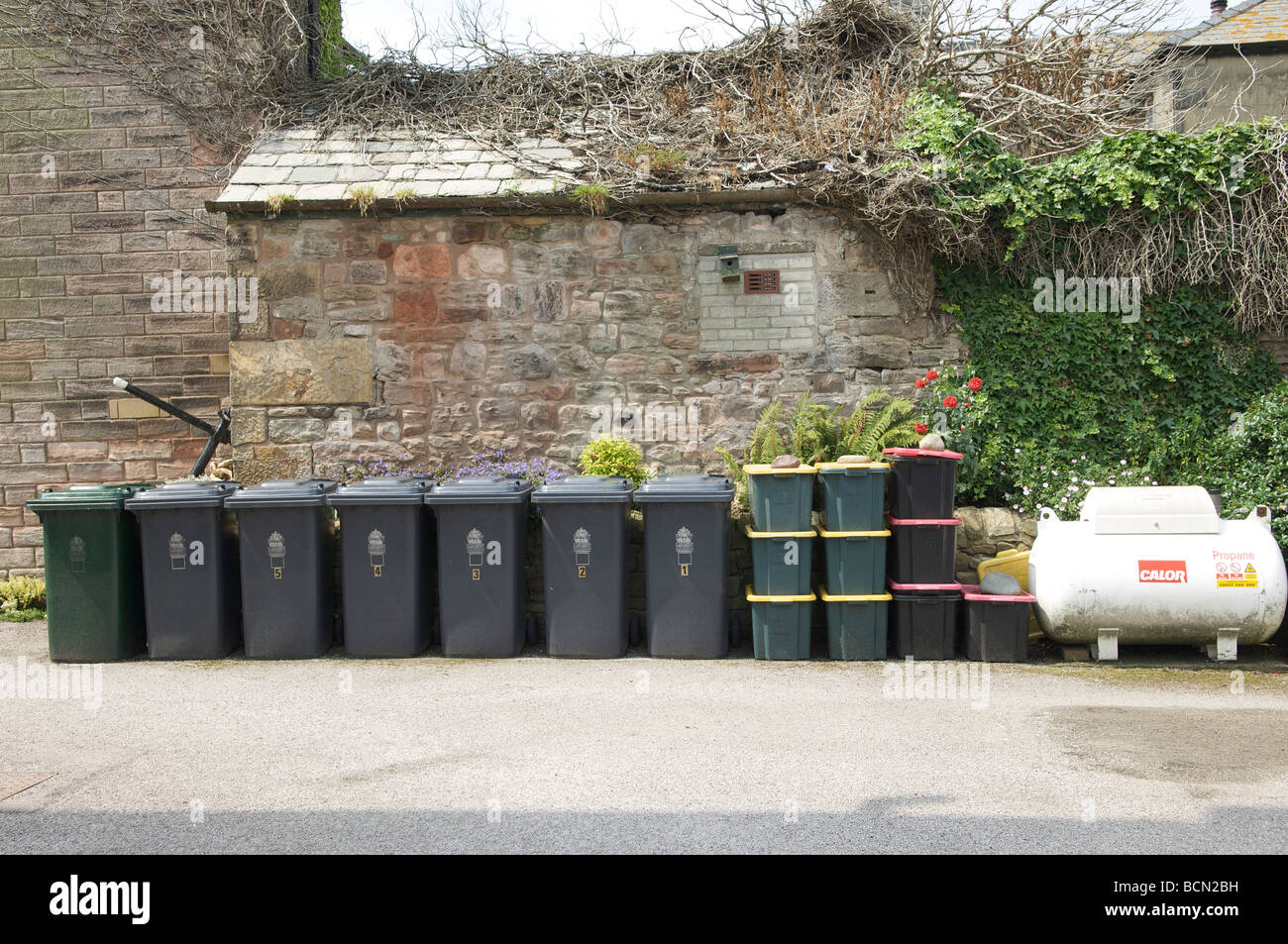 Community recycling bins hi-res stock photography and images - Alamy