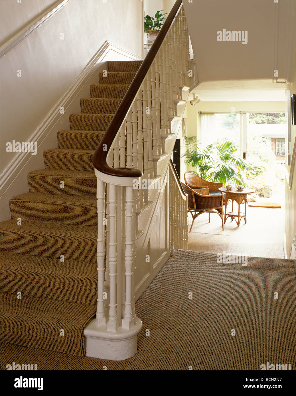 Staircase in Georgian house Stock Photo - Alamy