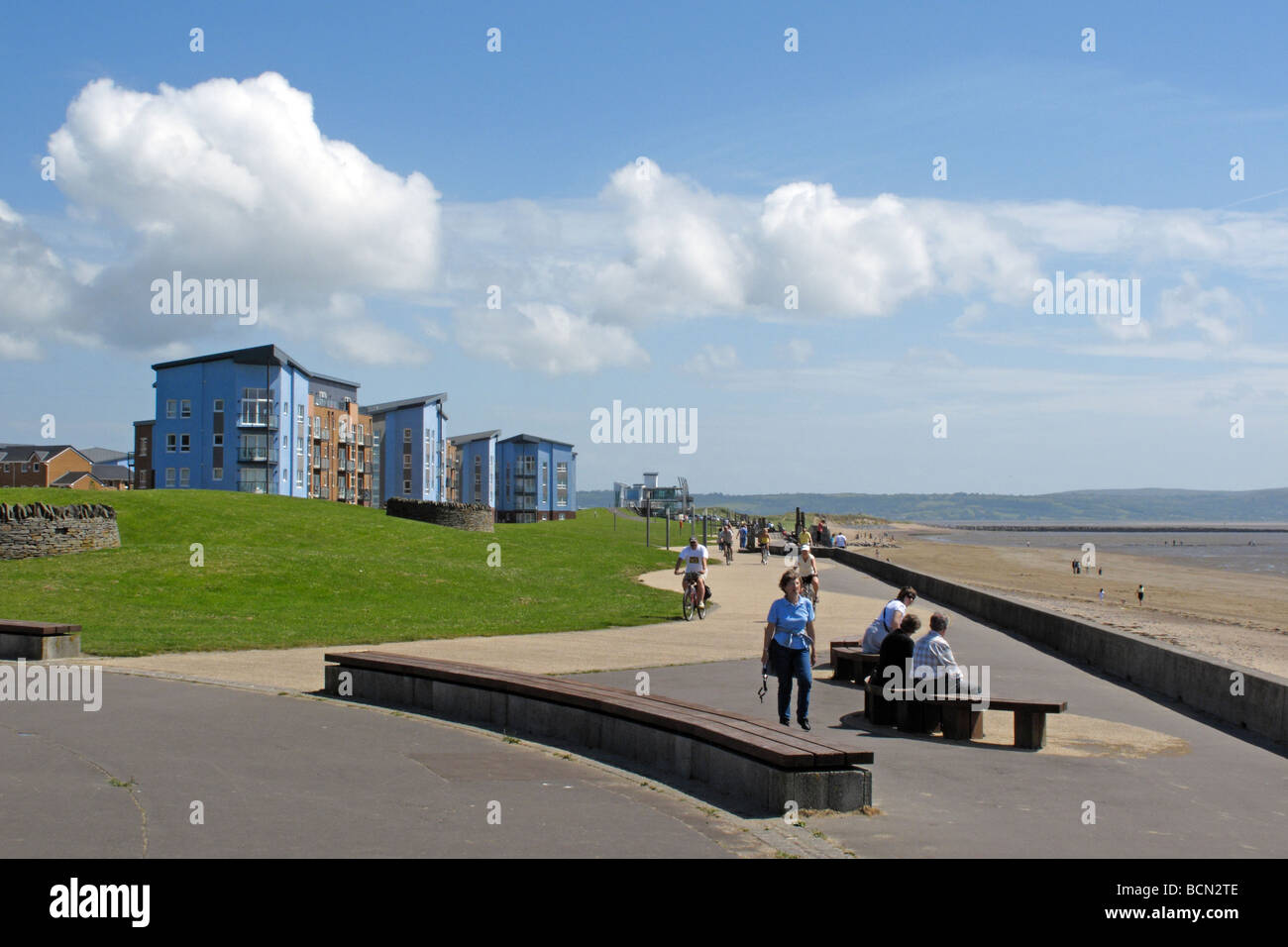 Waterfront Llanelli Wales UK Stock Photo - Alamy