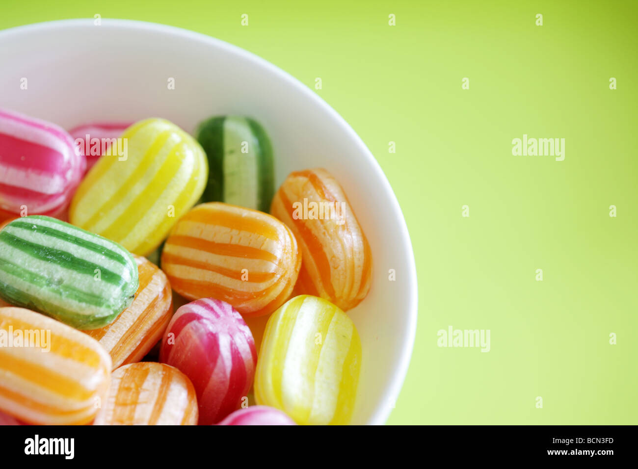 Bowl of Hard Sweets Stock Photo - Alamy