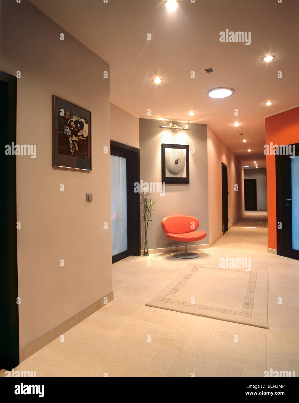 Corridor in modern house Stock Photo - Alamy