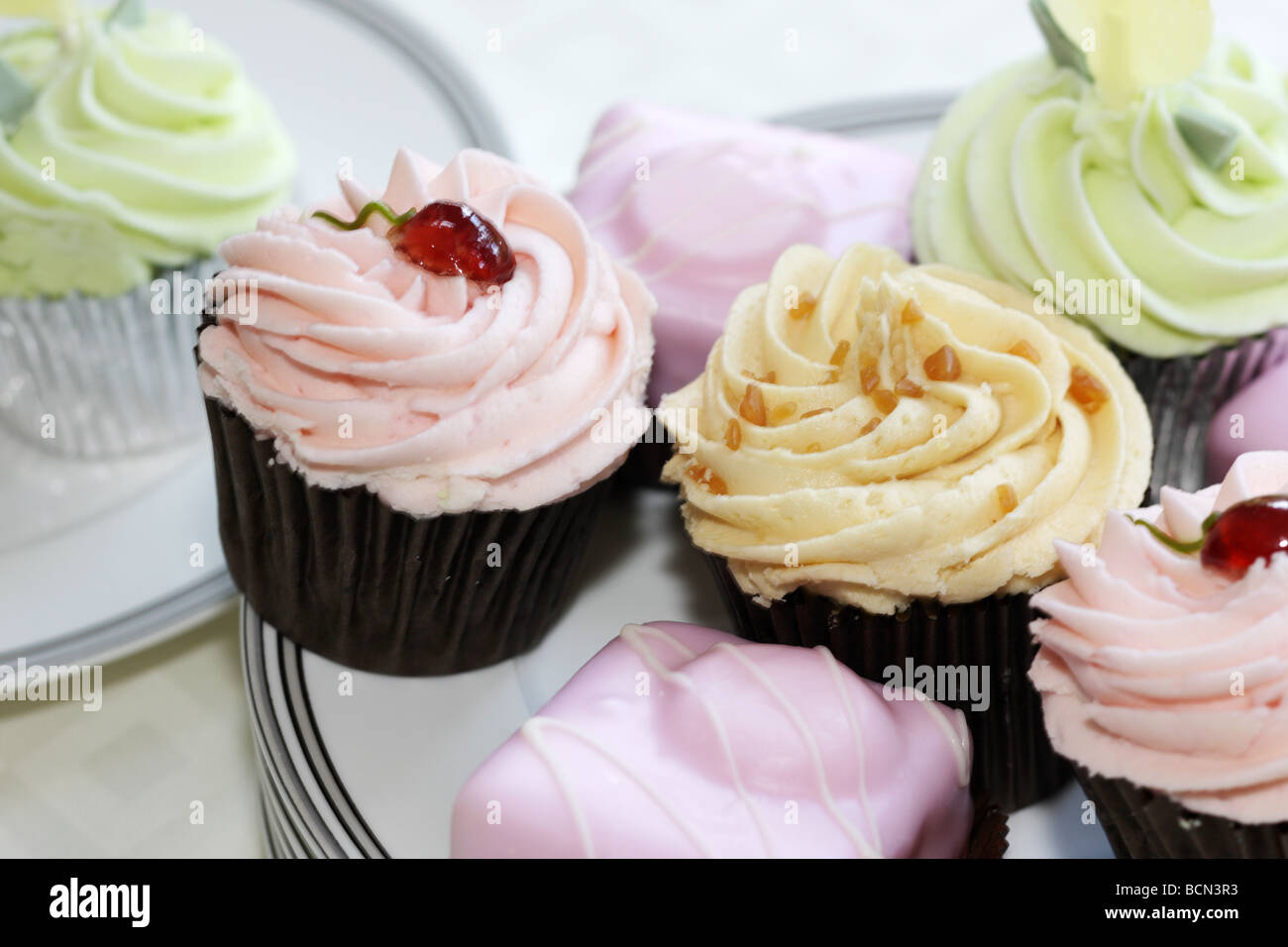Selection of Cup Cakes Stock Photo - Alamy