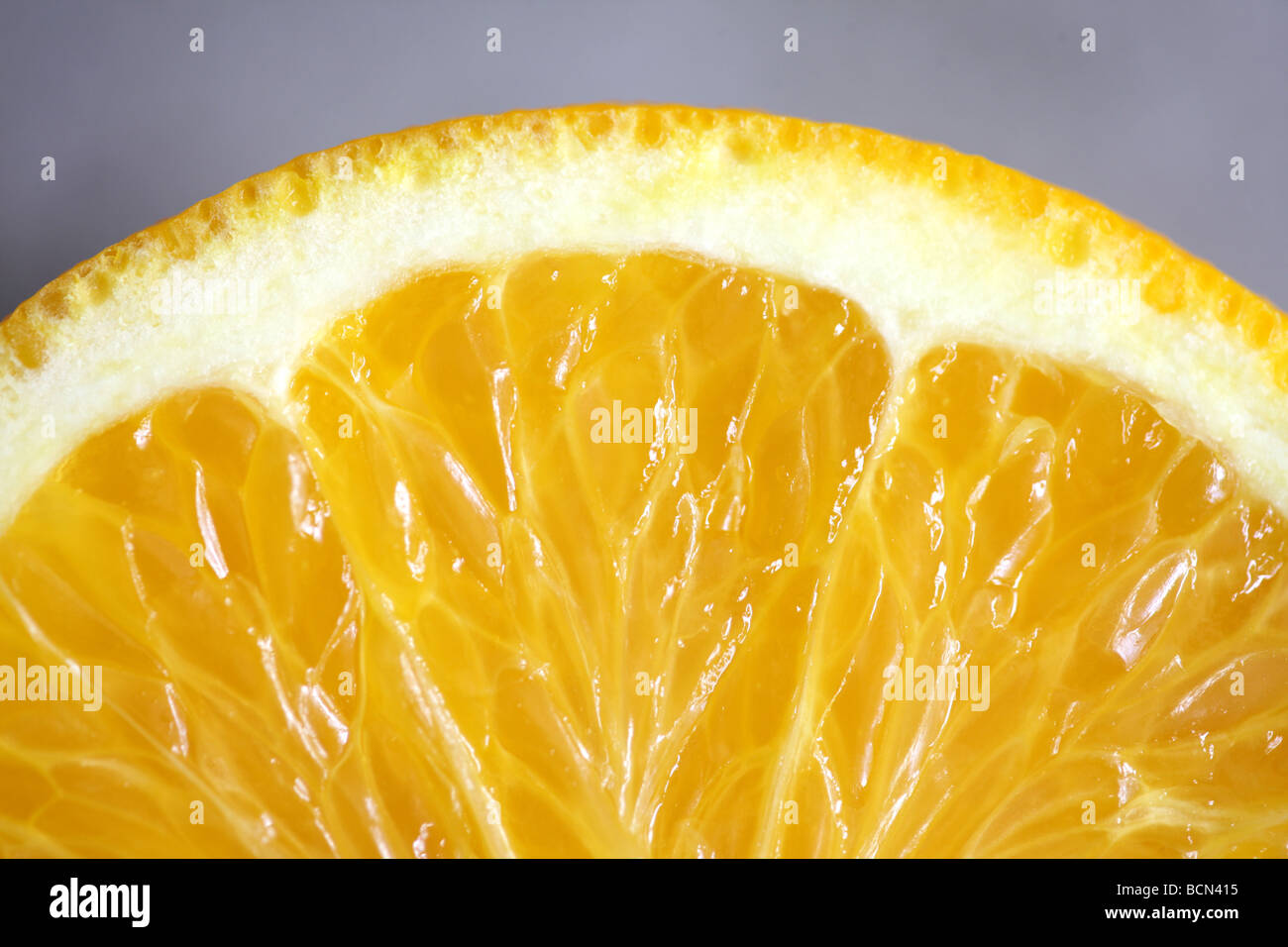 Close Up Of A Cut Fresh Ripe Healthy Orange With No People Stock Photo ...
