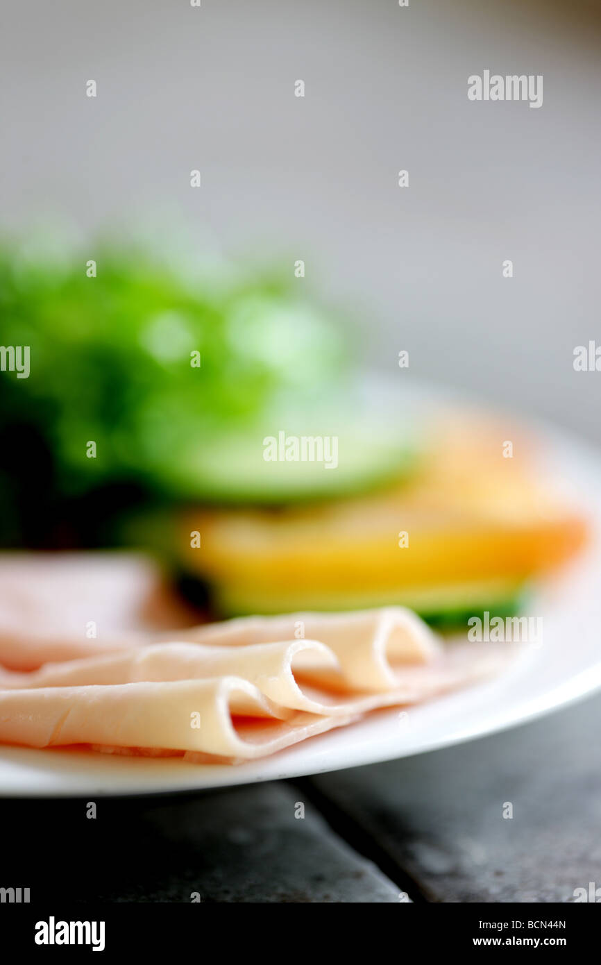 Italian Cooked Ham Salad Stock Photo - Alamy