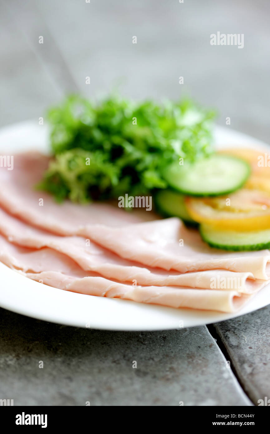 Italian Cooked Ham Salad Stock Photo - Alamy